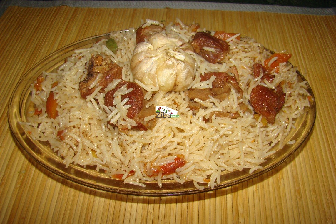 Uzbek Meat with rice (Qabuli Uzbeki) : Ziba Kitchen ( Dast Pukht Afghani)