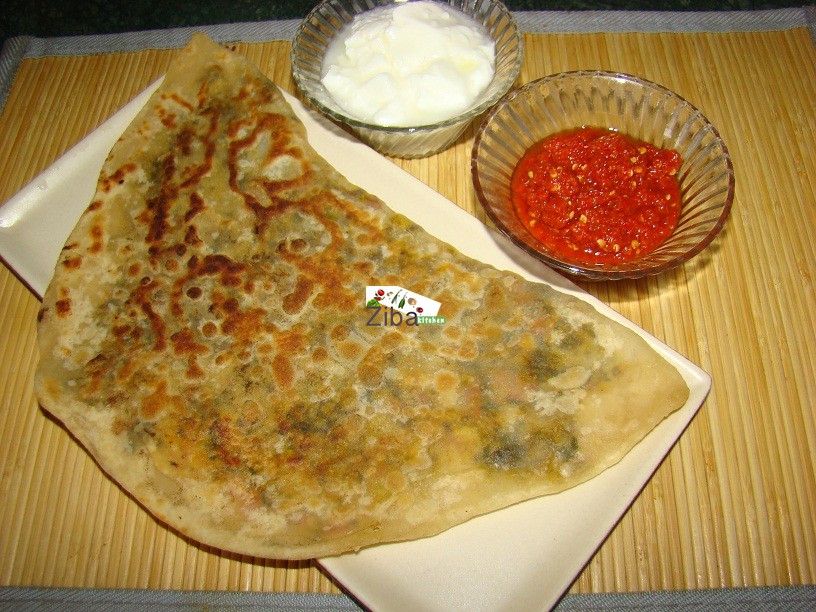 Bolani sabzi Shaftal : Ziba Kitchen ( Dast Pukht Afghani)